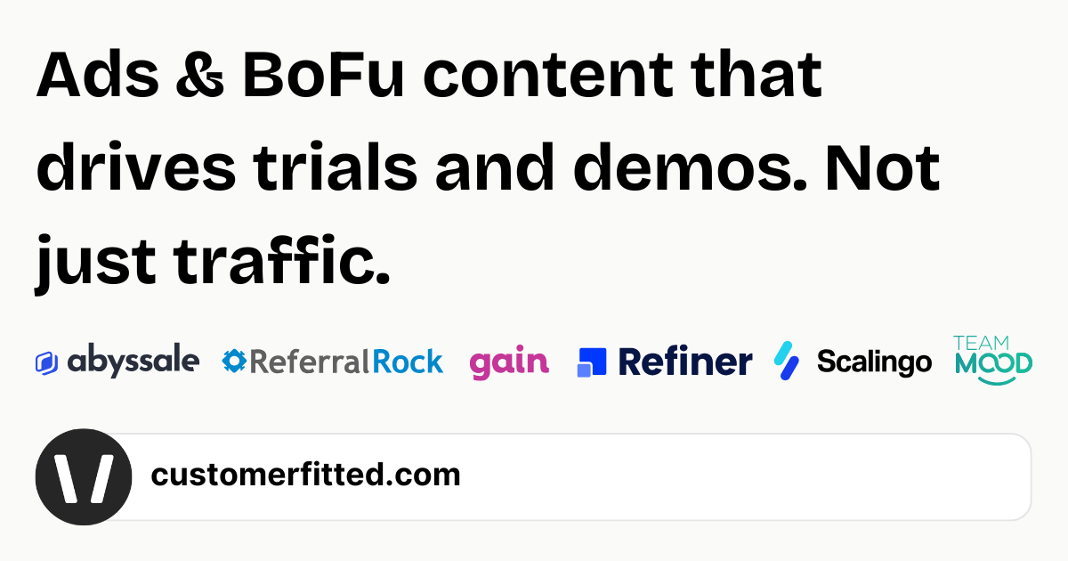 Ads + BoFu for SaaS & B2B businesses